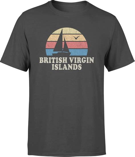 British Virgin Islands Vintage Sailboat S Tee Standard T Shirt