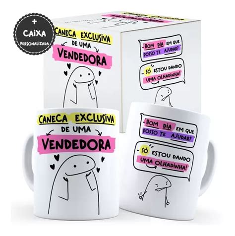 Caneca Profiss Es Vendedora Humor Flork Personalizada Parcelamento