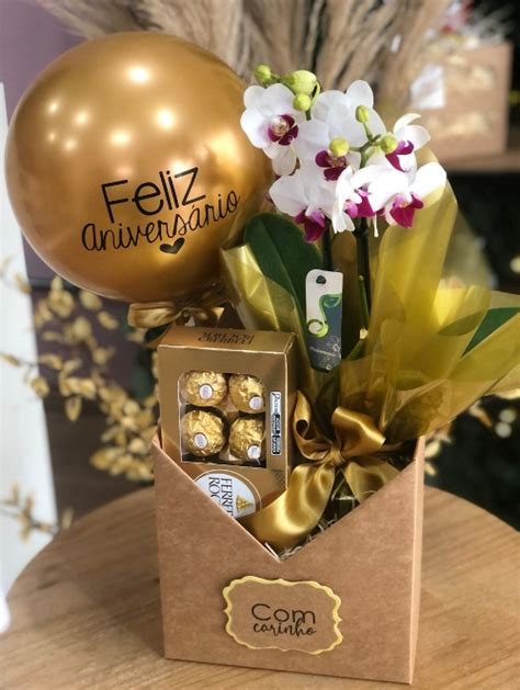 Cesta Sofistica Golden Express Borg Presentes Personalizados