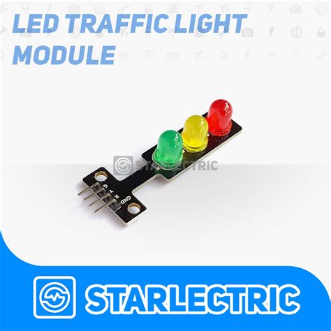 Jual Modul Lampu Lalu Lintas Led Mm V Traffic Light Arduino Shopee