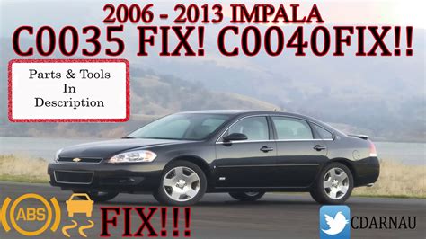 C0035 FIX C0040 FIX ABS And Traction Control FIX For Chevrolet