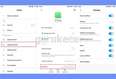 Cara Mengaktifkan Notifikasi WhatsApp Gurukece