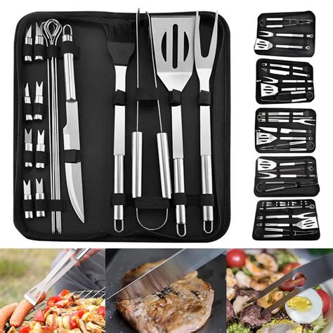 18 Pçs set Acessórios Conjunto de Ferramentas CHURRASCO Churrasqueira