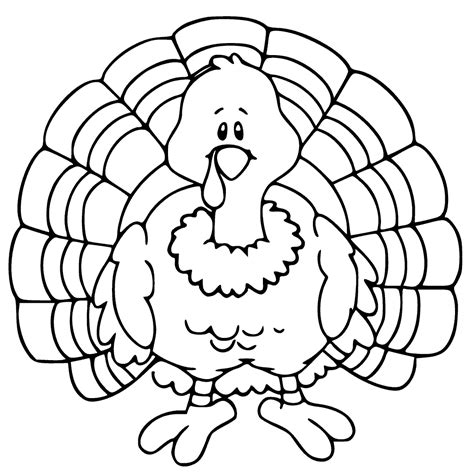Coloring Pages For Thanksgiving Turkeys