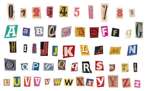 Letter N Magazine Cut Out Font Ransom Letter Isolated Off