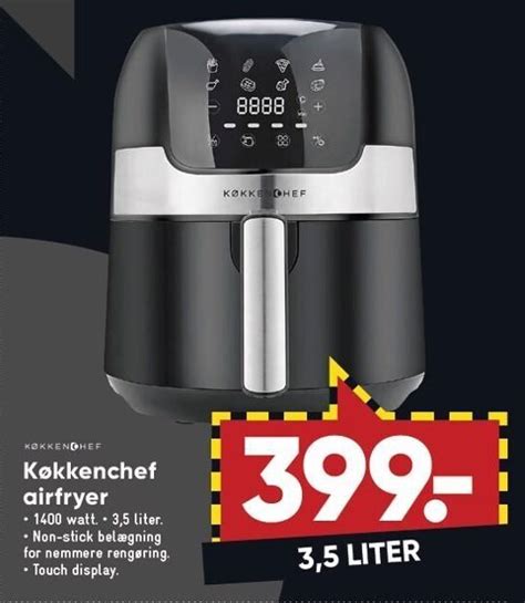 Køkkenchef airfryer tilbud hos Bilka