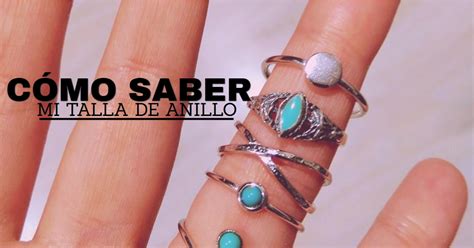 Cómo saber mi talla de anillo