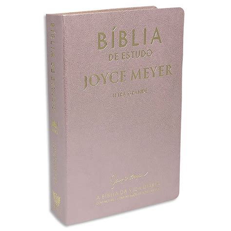 Bíblia Joyce Meyer Letra Grande capa Rosa Luxo NVI Livraria