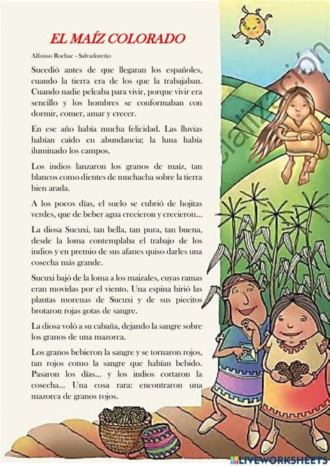 La Leyenda Online Pdf Activity For 7MO Cuaderno De Lectura Cuentos