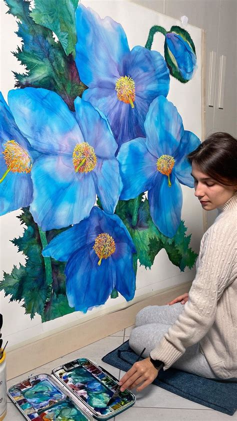 Janet Pulcho On Instagram How I Paint My Big Watercolor Paintings