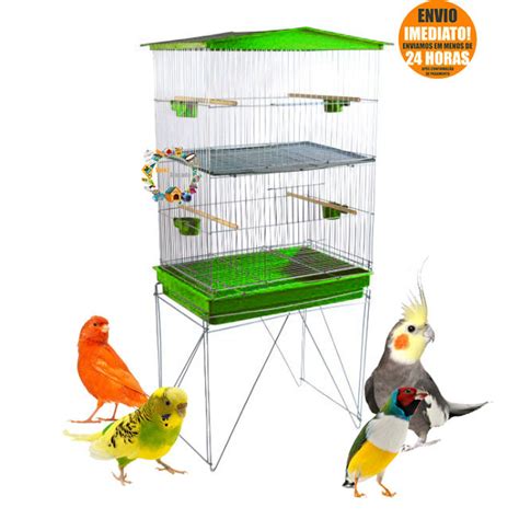 Gaiola Viveiro Duplo Grande Dobravel Para Calopsita Agapornis Periquito