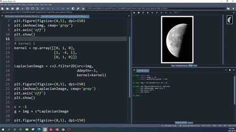 python 10 laplacian filter in spatial domain using python youtube