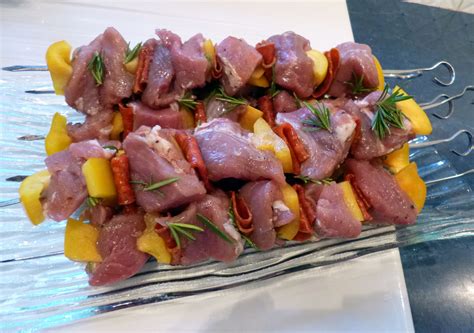 Brochettes de porc au chorizo La recette facile par Toqués 2 Cuisine
