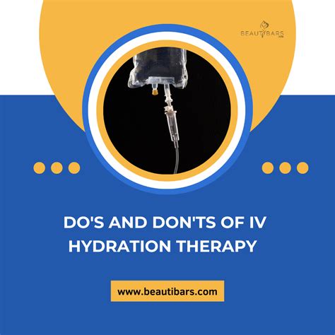 Do S And Don Ts Of IV Hydration Therapy Medspa Allen TX