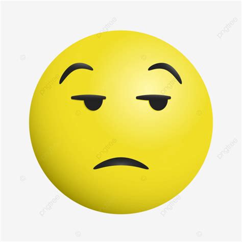 Unamused Face D Emoji Emoticon Vector D Emoticon Emoticons Png And