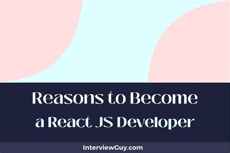 25 reasons to become a react js developer be part of future