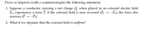 solved prove or disprove with a counterexample the