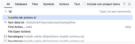 Menus And Toolbars Datagrip Documentation