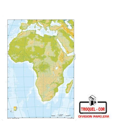 Mapa Físico Político Nº6 Africa Rivadavia