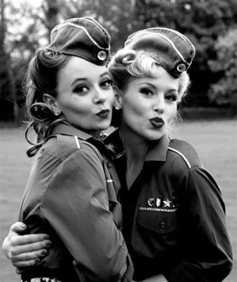 HD Wallpaper Monochrome Women Two Women Old Photos World War II