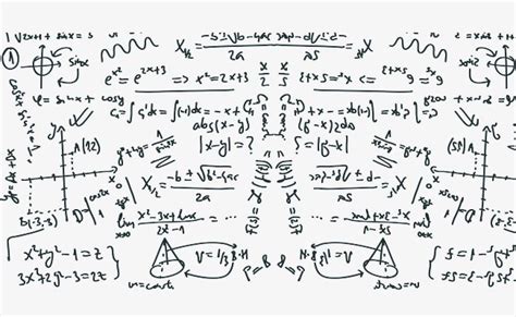 Handwritten Mathematical Problem Solving Equations Math Clipart