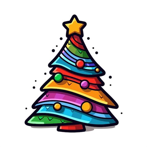 Vetor De Rvore De Natal Vetor Premium
