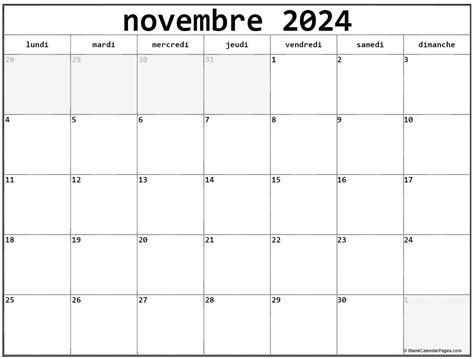 Calendrier Semaine Novembre 2024 à Imprimer Helen Kristen