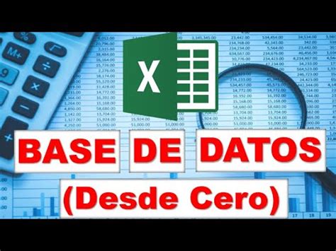 COMO HACER UNA BASE DE DATOS EN EXCEL CON BUSCADOR INTELIGENTE DESDE