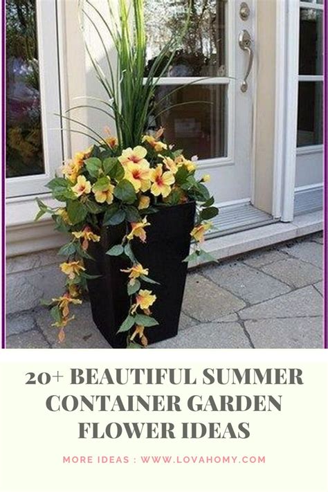 20 Beautiful Summer Container Garden Flower Ideas Container