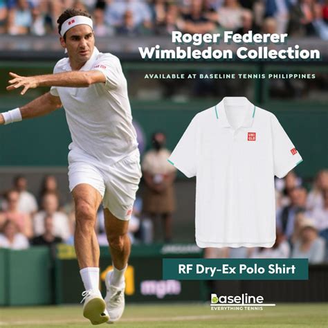 Original Uniqlo RF Roger Federer Dry Ex Polo Shirt Wimbledon 2021