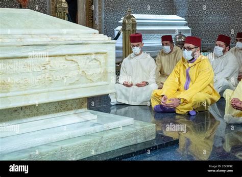 King Mohammed VI Of Morocco Visits At The Tomb Of King Mohammed V Of