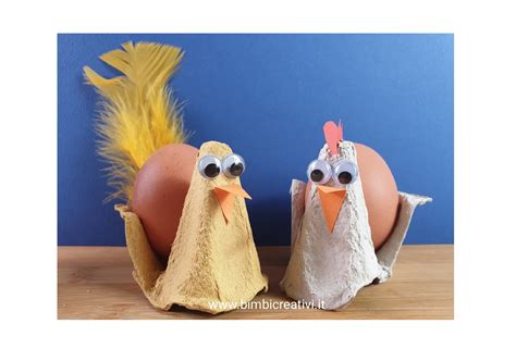 LAVORETTO PER PASQUA CON IL CARTONE DELLE UOVA Bimbi Creativi