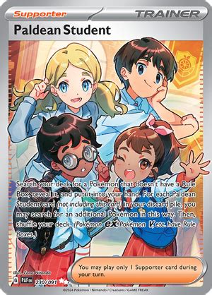 Paldean Student 230 091 Ultra Rare Full Art PokeCardsGT