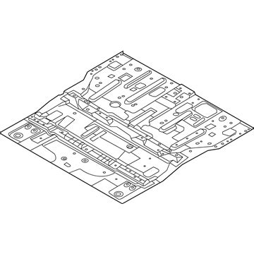 65100 4D500 Genuine Hyundai Panel Complete Front Floor