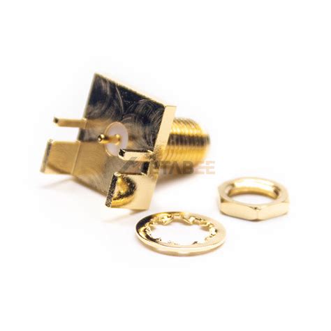 RP SMA Female PCB Edge Mount Connector MetabeeAI