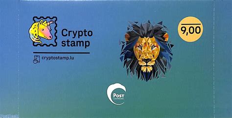 Stamp 2023 Luxemburg Crypto Stamp In Closed Pack Lion Joint Issue