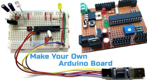 make your own arduino board by using atemga328 ic a diy project arduino board arduino