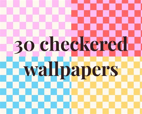 Set Of 30 Checkerboard Desktop Wallpapers MacBook Wallpaper Etsy