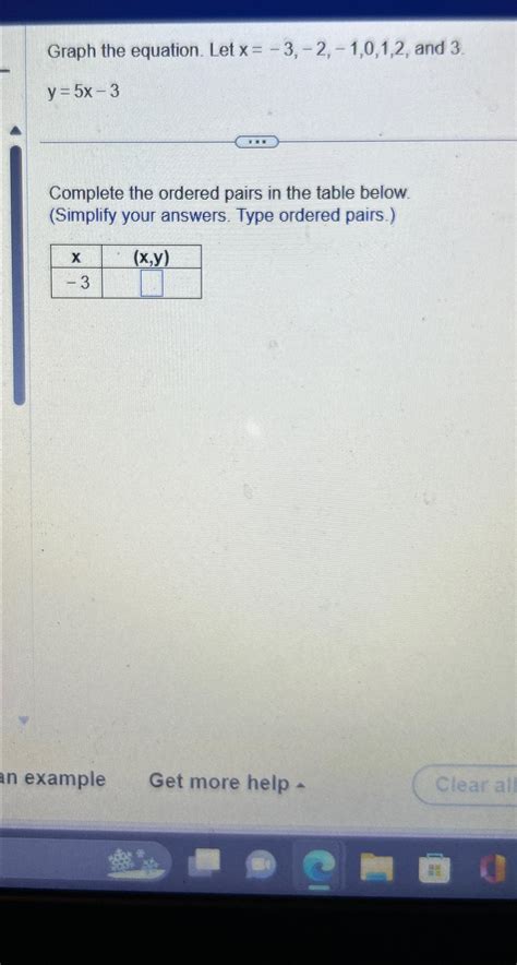 solved graph the equation let x 3 2 1 0 1 2 ﻿and