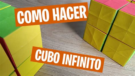 COMO HACER CUBO INFINITO Origami DIY Manualidades Con Quiire