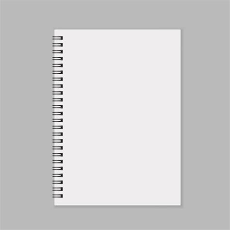 Cuaderno De Espiral En Blanco Vector Premium