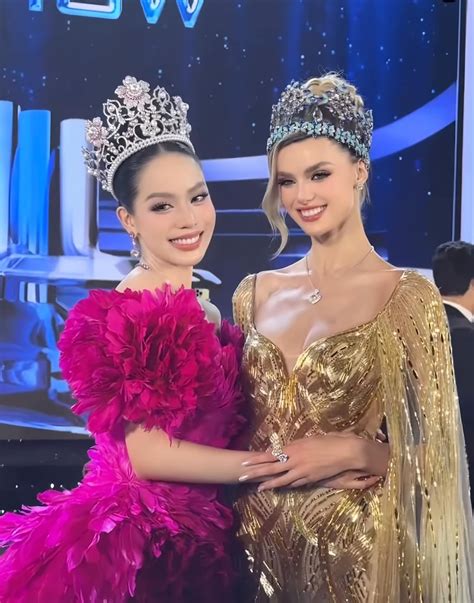 Hoa hậu Quốc tế Huỳnh Thị Thanh Thủy đọ sắc cùng đương kim Miss World 2024