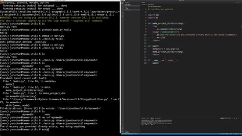 automating setting up a new python project youtube