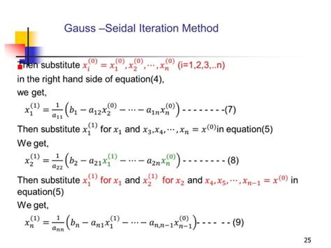numerical methods iterative methods indirect method