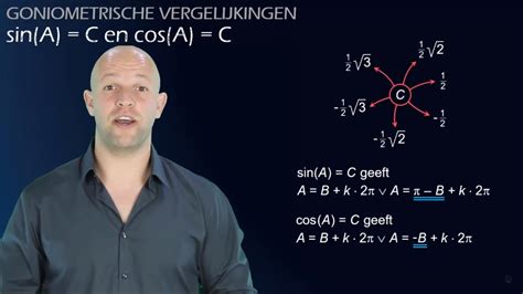 Goniometrische Vergelijkingen Sin A C En Cos A C Deel 2 Havo