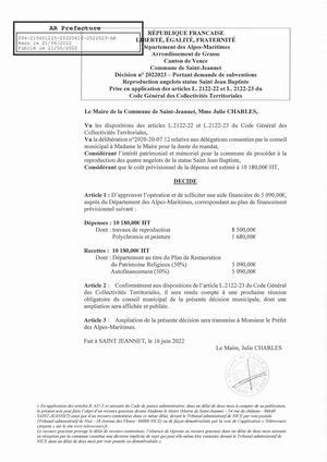 Calaméo Décision N2022023 Demande Subvention Angelots