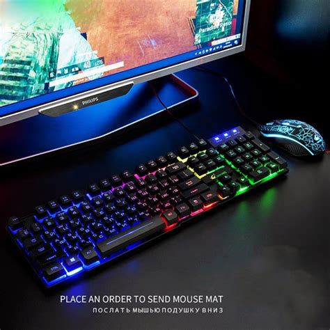 Kit Teclado E Mouse Gamer Led Rgb Luminoso Km 680 Hmaston Shopee Brasil