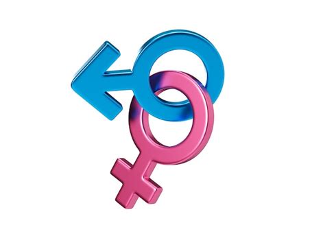 Premium Photo Two Female And Male Sex Symbols Isolated On White Background Venus Symbol For