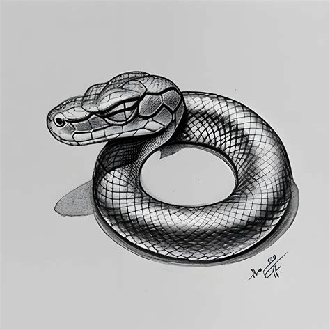 Snake Pencil Sketch Arthub Ai