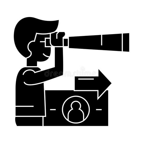 Concepto Linear Del Icono Del Planeamiento Estratégico Línea Muestra